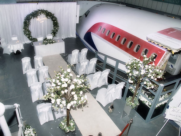 Get married onboard a real 747 aircraft